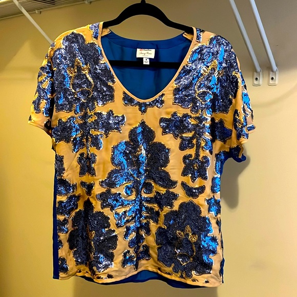 Neiman Marcus | Tops | Neiman Marcus Sequence Top | Poshmark